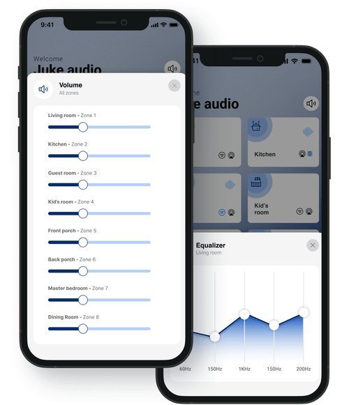 Juke Audio App Ready - Stream audio throughout your home under full control with Juke Audio.